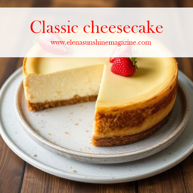 Classic cheesecake - Elena Sunshine Magazine®