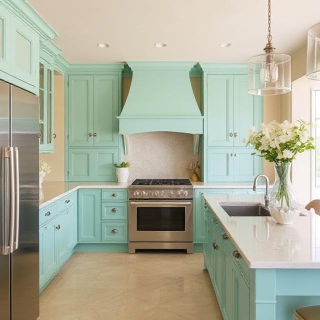 6 interior ideas kitchen in the style of Tiffany - Elena Sunshine Magazine®