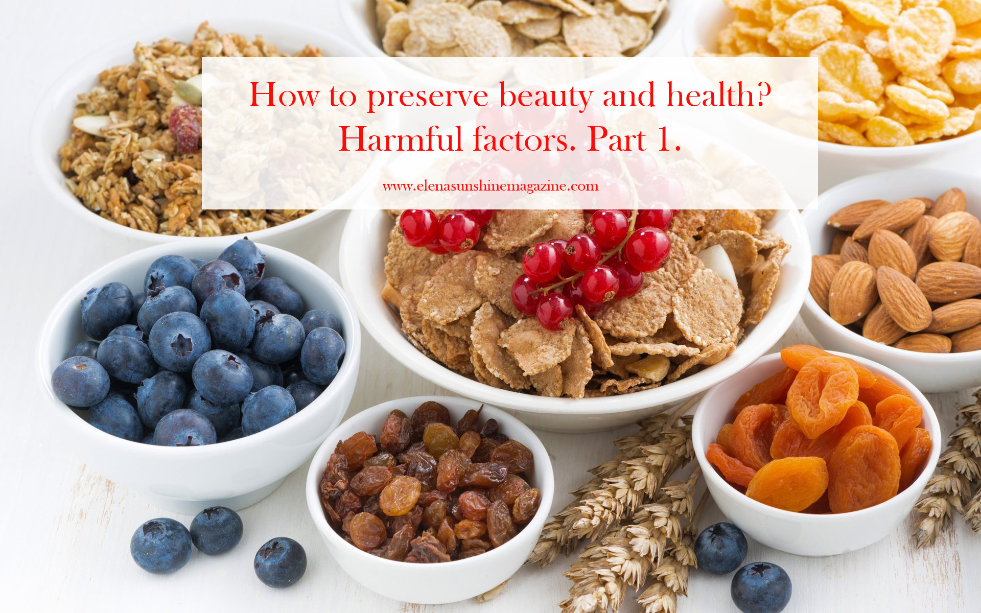 How to preserve beauty and health? Harmful factors. Part 1. - Elena ...
