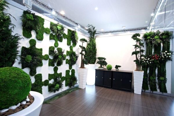 11 modern ideas for interior decoration with moss in eco style - Elena ...