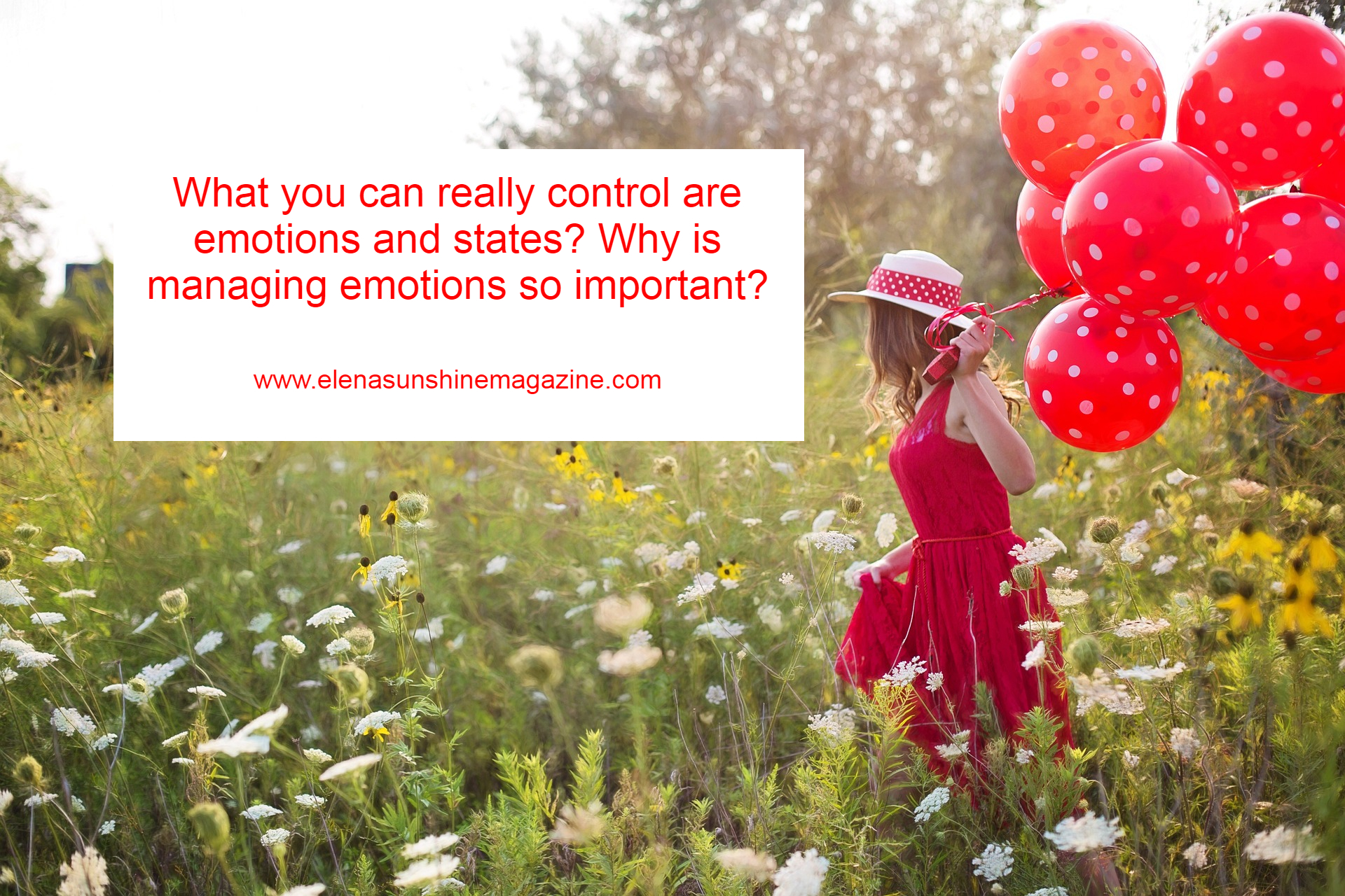 What you can really control are emotions and states? Why is managing ...
