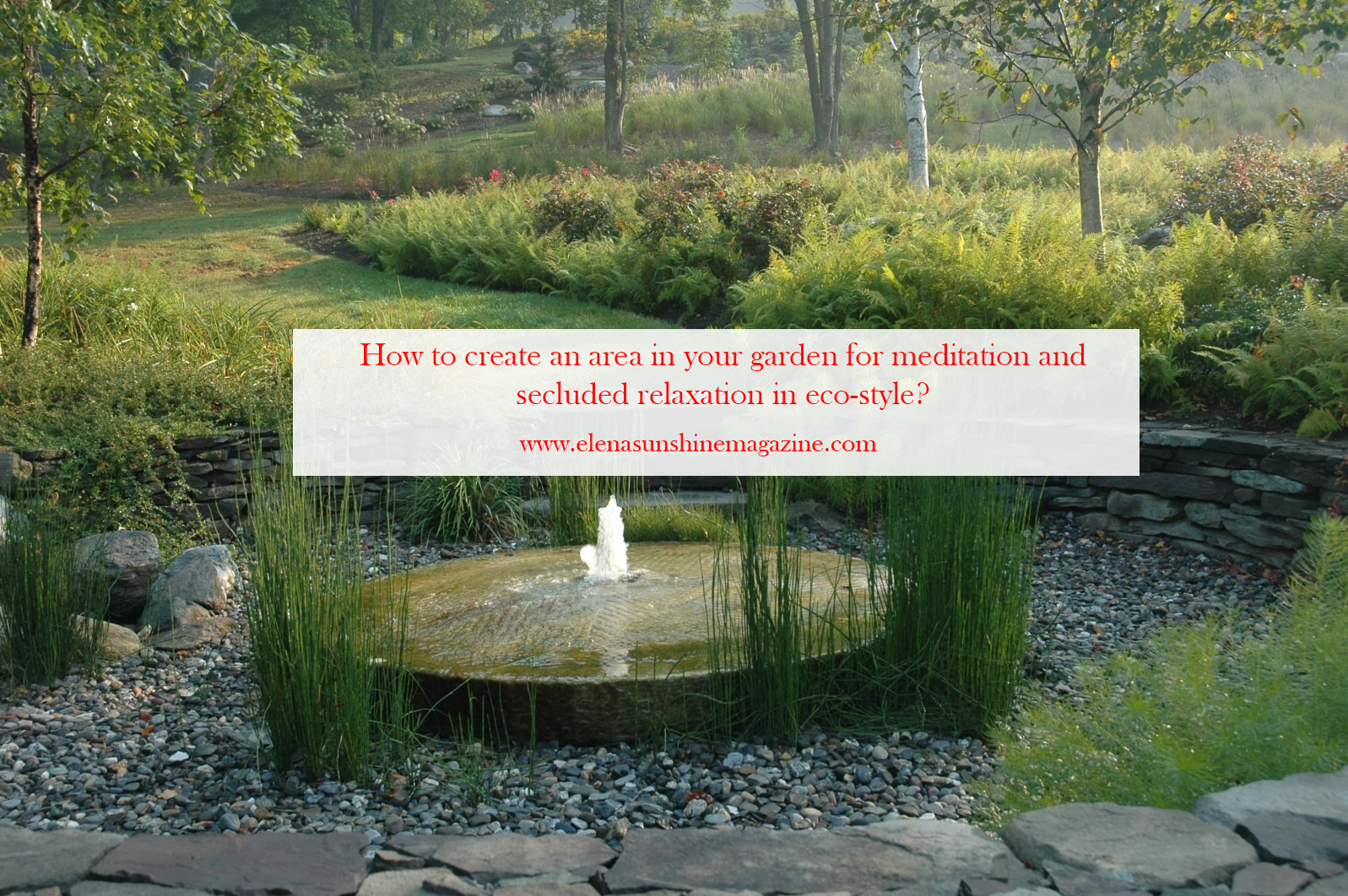 How to create an area in your garden for meditation and secluded ...